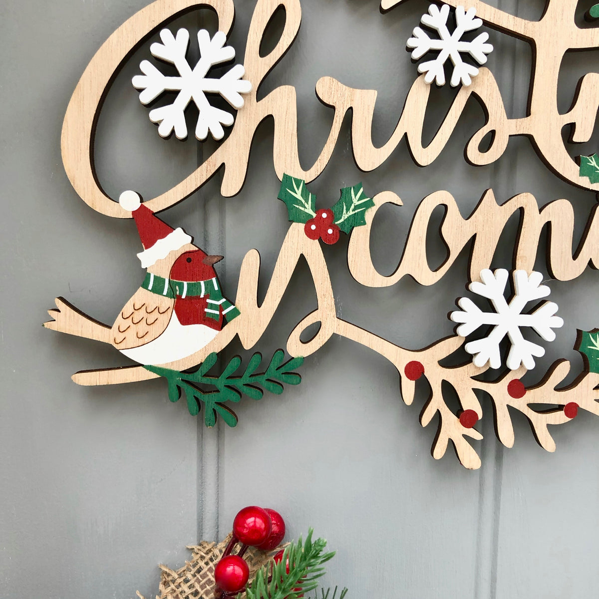 Wooden Christmas Is Coming Sign – Pink Pineapple Home & Gifts